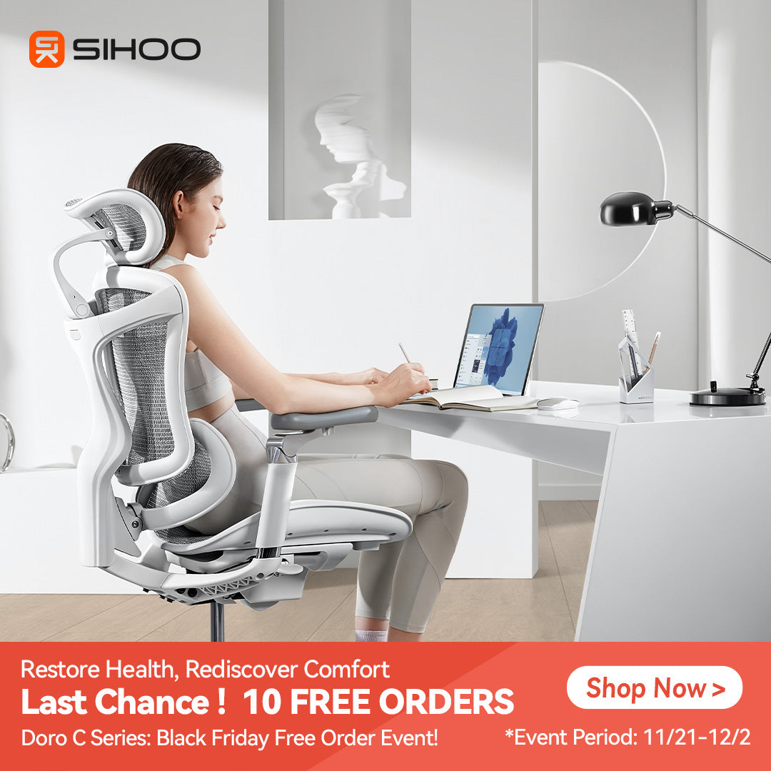 Doro C300 Ergonomic Office Chair with Enhanced Support Headrest ...